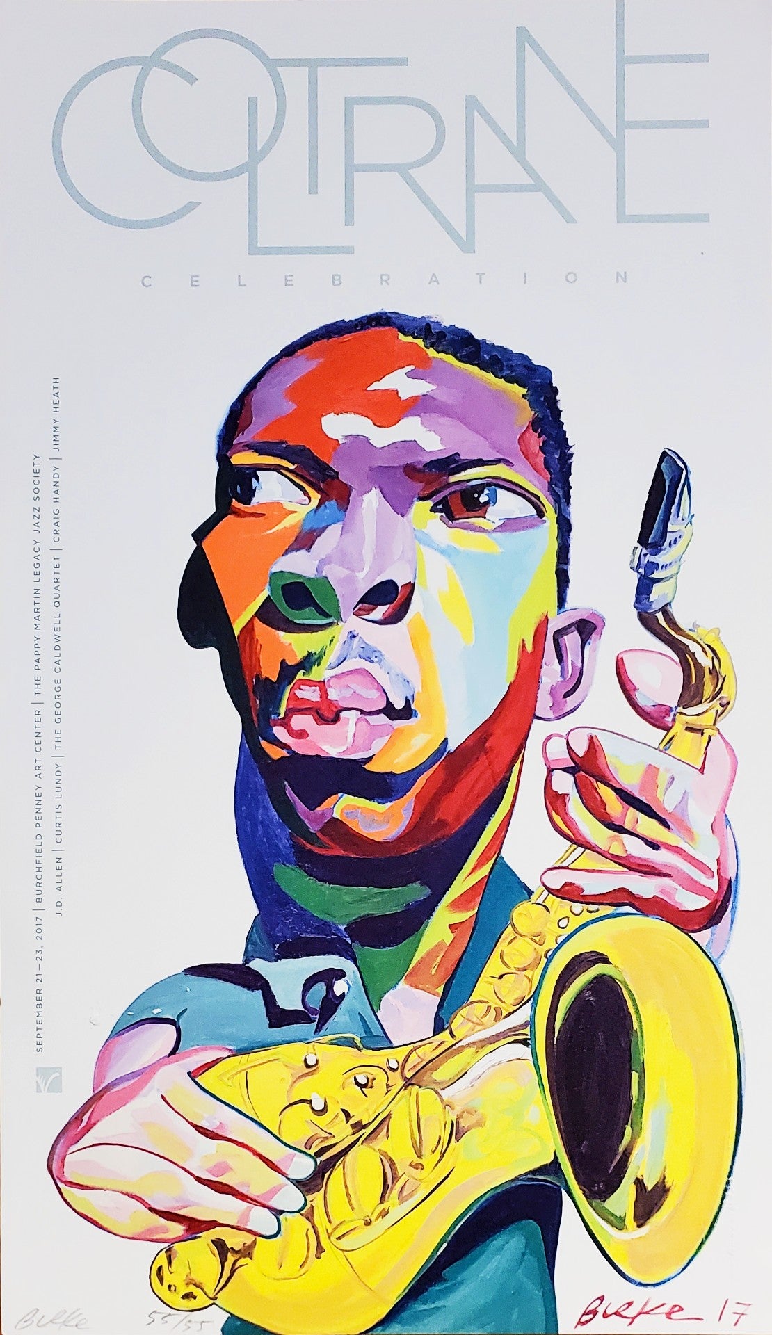 Coltrane Celebration 2017 Poster Philip Burke – Burchfield Penney ...